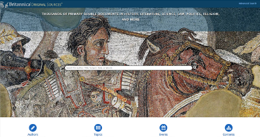 Original Sources - Britannica Education
