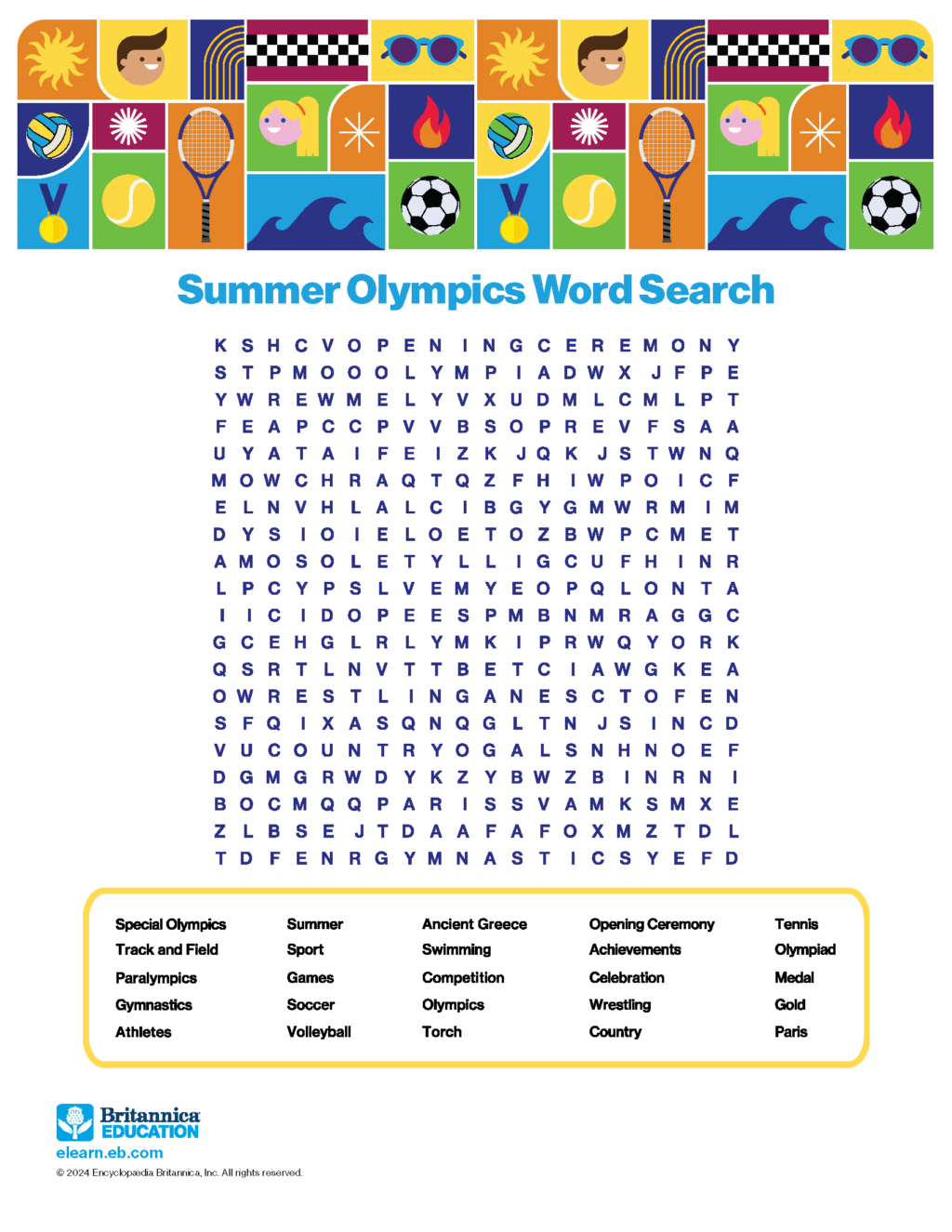Activity: Summer Olympics - Britannica Education