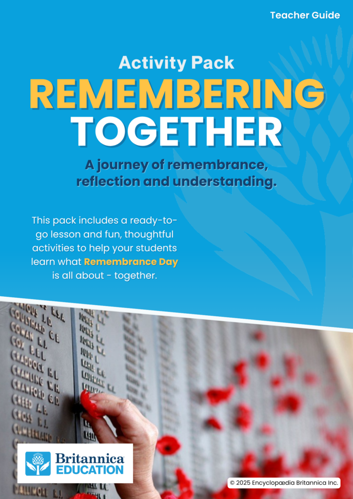 Remembering Together: Remembrance Day Lesson Plan » Britannica Education